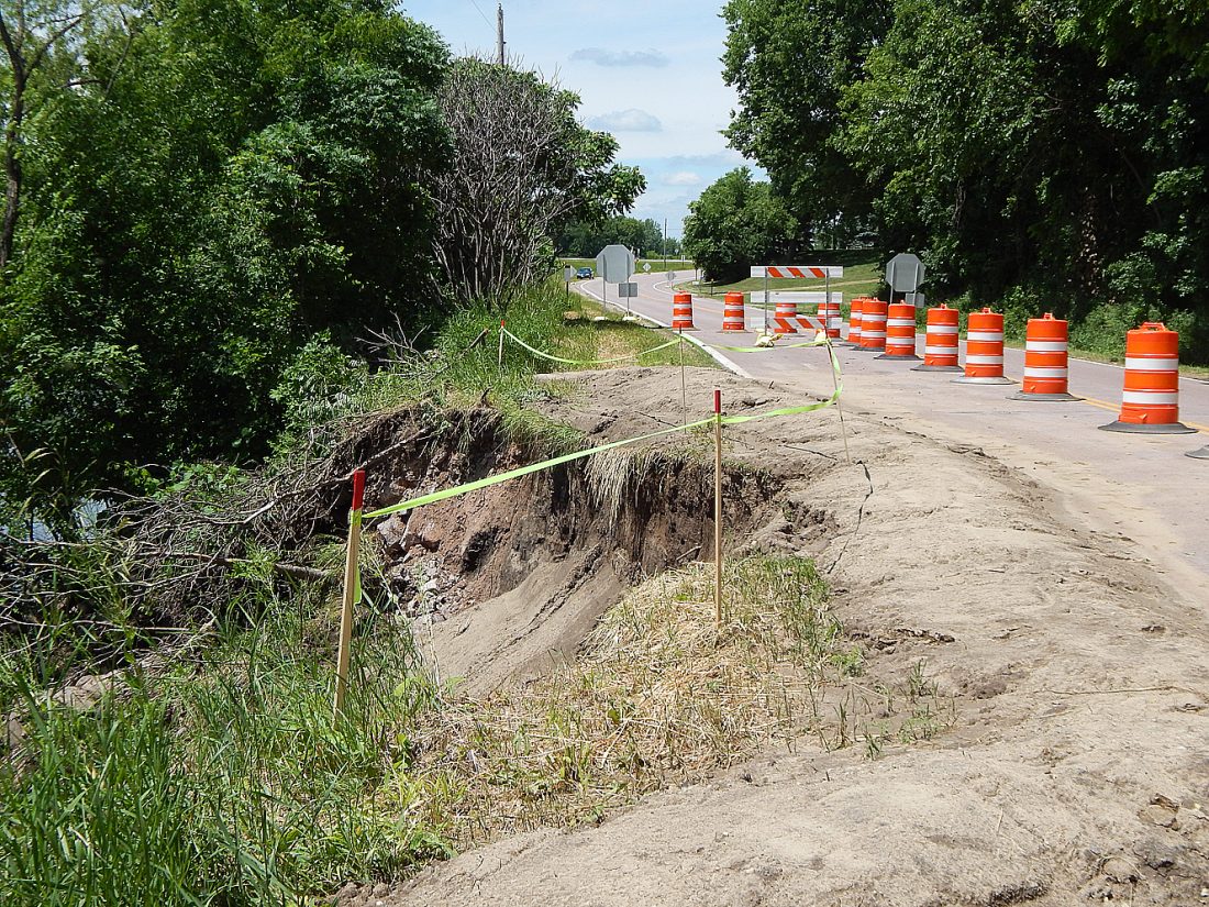 Slope slide impacts CR 21 | News, Sports, Jobs - The Journal